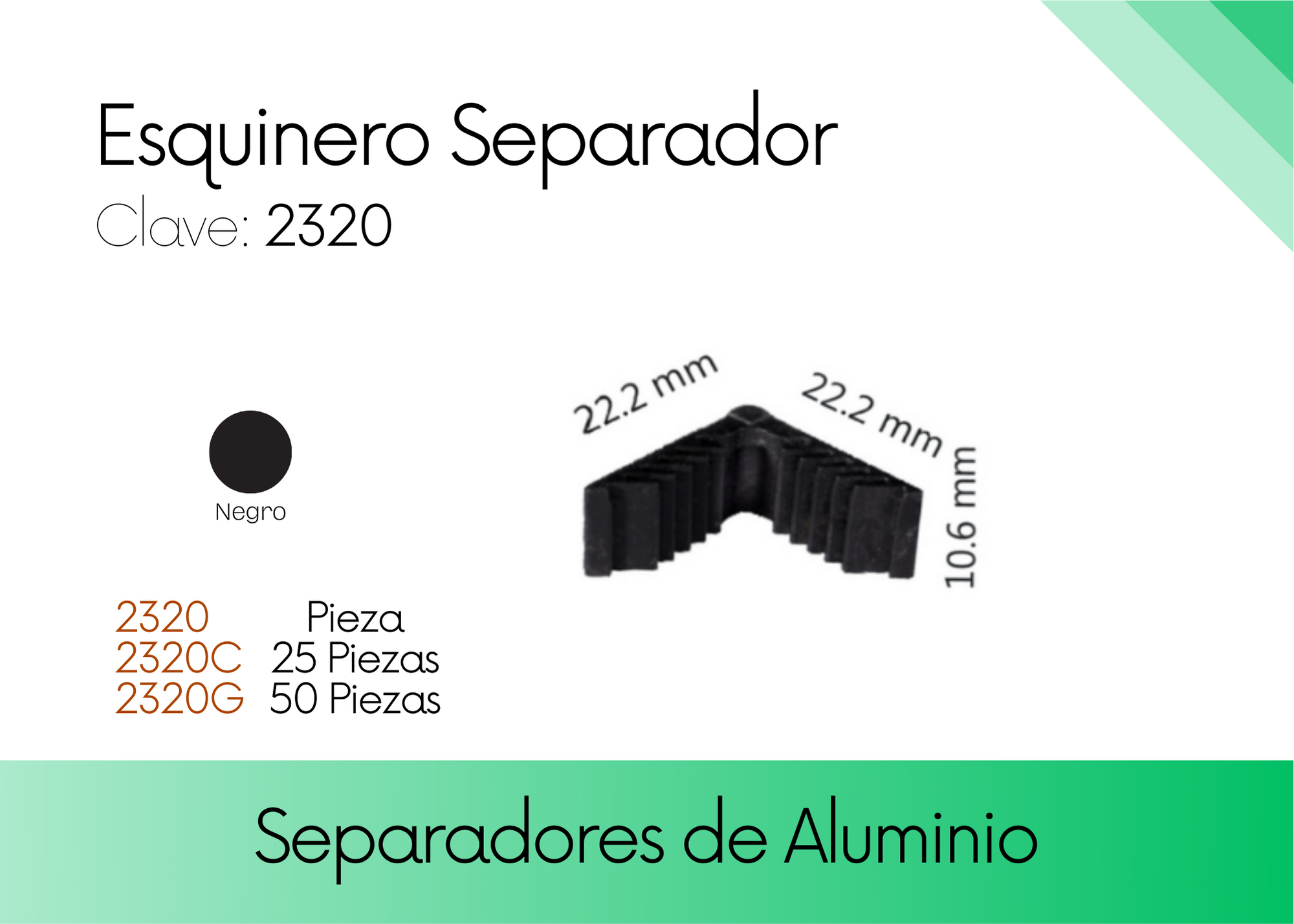 Separadores de Aluminio – Alhersa