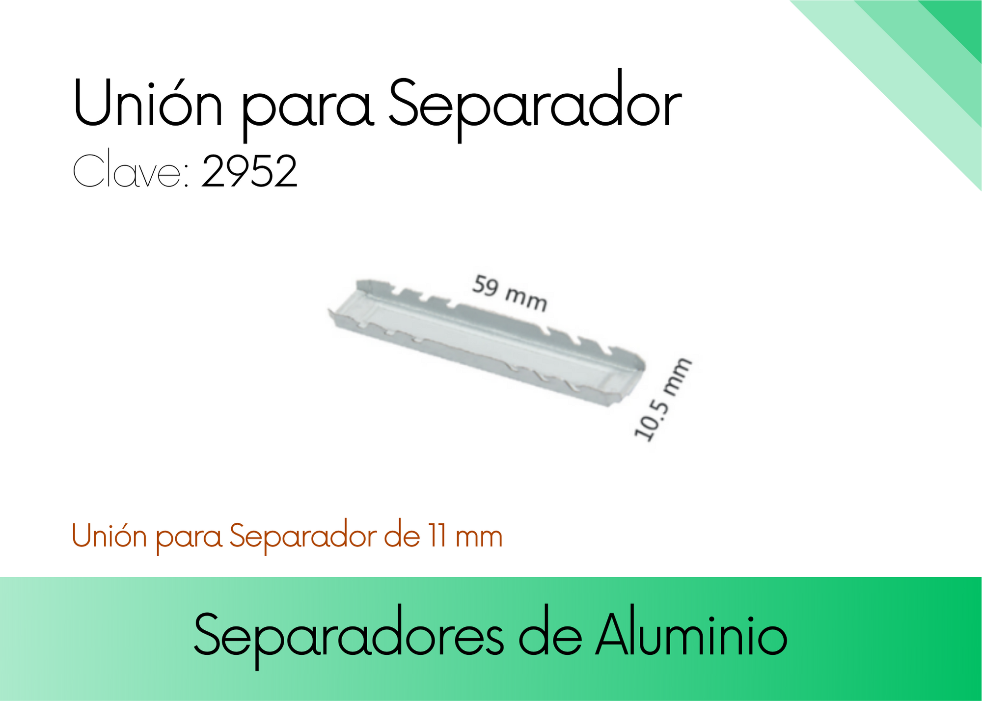 Separadores de Aluminio – Alhersa